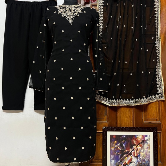 Dresses | Three Piece Pakistani Shalwar Kameez Fancy Pakistani Suit ...